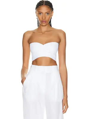 Alaïa ALAÏA Bandeau Top Blanc