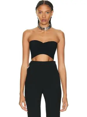 Alaïa Bandeau Top - Noir Ala?a