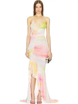 MICHAEL COSTELLO X Venice Gown - Watercolor Print