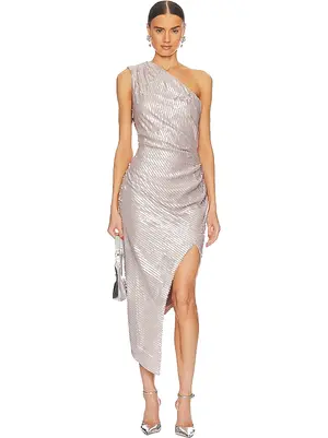 ELLIATT Galena One-shoulder Dress - Musk