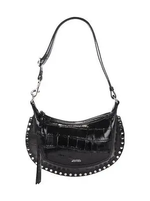 Isabel Marant Oskan Moon Bag - Black & Silver