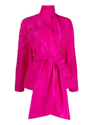 ZUHAIR MURAD Zuhair Murad Crystal-Embellished Belted Jacket
