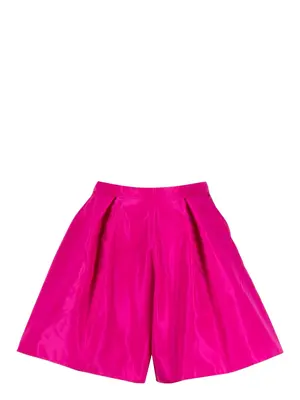 Zuhair Murad Satin-finish High-waisted Shorts - Purple