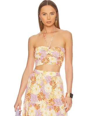 L*Space Blue Skies Top - Wavy Daisy