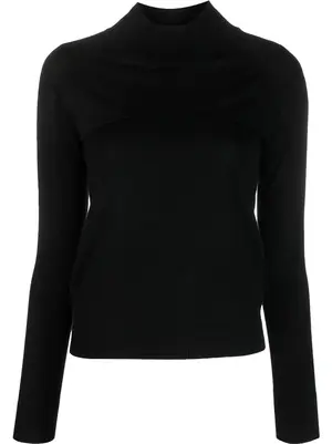 PATRIZIA PEPE Patrizia Pepe Long-Sleeved Wool T-Shirt
