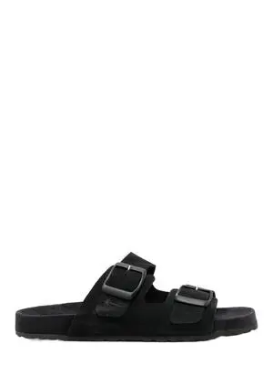 Manebí Hamptons Suede Sandals - Black