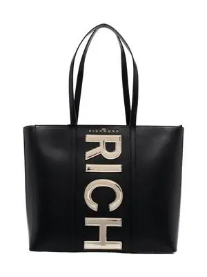 John Richmond Logo-lettering Tote - Black