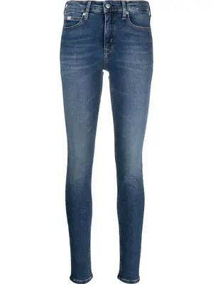 Calvin Klein Mid-rise Skinny Jeans - Blue