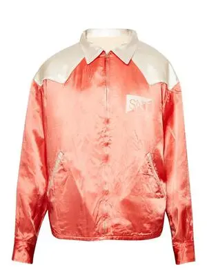 SAINT MXXXXXX Western Shirt Jacket - Red