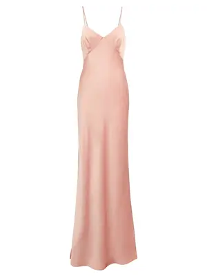 Max Mara Max Mara Bridal Selce Satin Slip Dress Pink