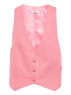 Dorothee Schumacher Cotton And Linen Vest - Pink