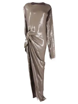 RICK OWENS Rick Owens Sequin-Embellished Asymmetric Dress