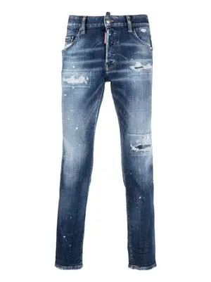 Dsquared2 Distressed Skinny Jeans - Blue