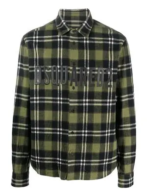 Dsquared2 Plaid-print Flannel Shirt - Green