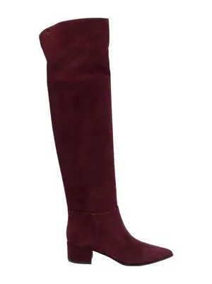 GIANVITO ROSSI Knee-high Suede Boots - Red