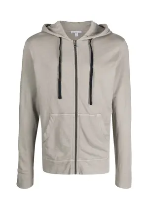 JAMES PERSE Supima Cotton Zip-Up Hoodie