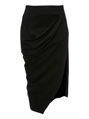 JW Anderson Asymmetric Draped Skirt - Black