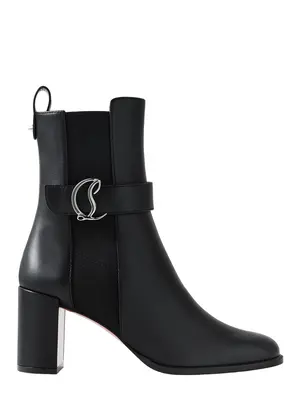 CHRISTIAN LOUBOUTIN Cl 70 Leather Chelsea Boots - Black