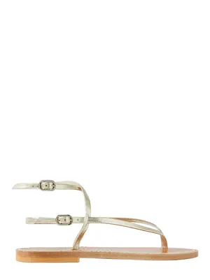 K.JACQUES K Jacques St Tropez + Net Sustain Abako Metallic Leather Sandals