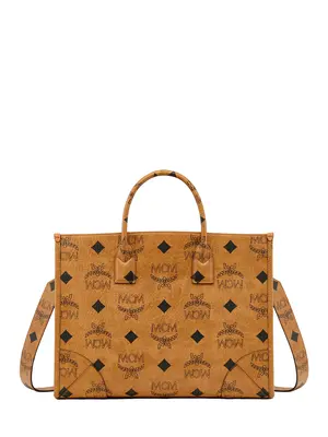 Mcm München Tote In Maxi Visetos Cognac