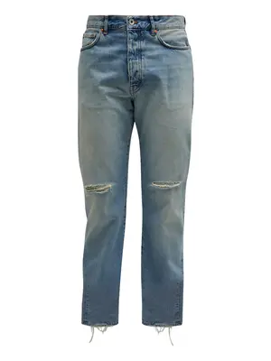 PURPLE BRAND Distressed Vintage-wash Jeans - Indigo