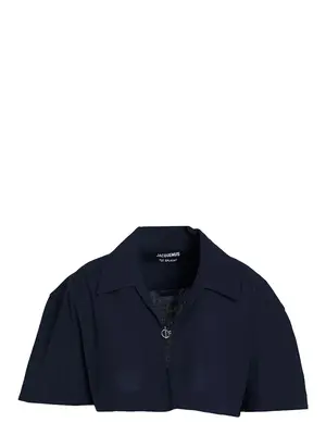 Jacquemus Bebi Cropped Shirt - Navy