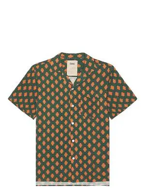 Oas Smokin Rustic Viscose Shirt - Green