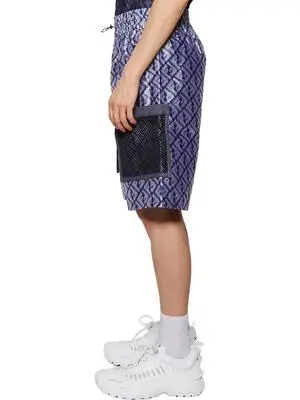Fendi Ff Logo Shorts - Zucca Blue