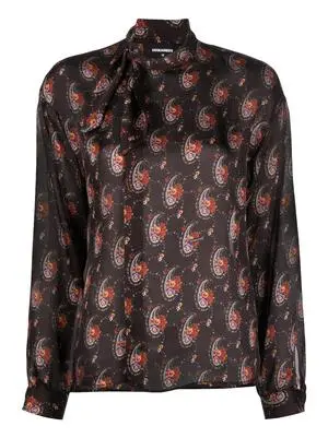 DSQUARED2 DSQUARED2 Graphic Print Blouse