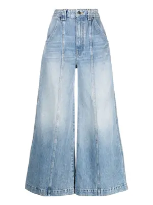 Khaite Jackie Wide-leg Jeans - Blue