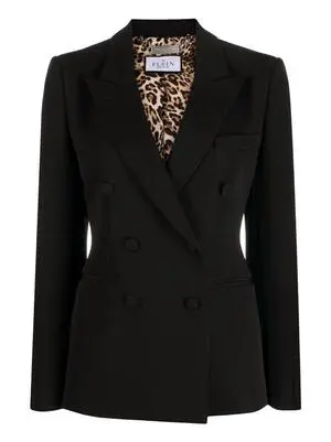 Philipp Plein Double-breasted Cady Blazer - Black