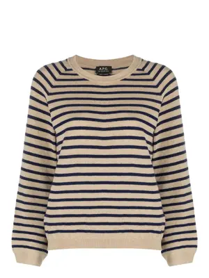 A.p.c. Lilas Striped Jumper - Neutrals