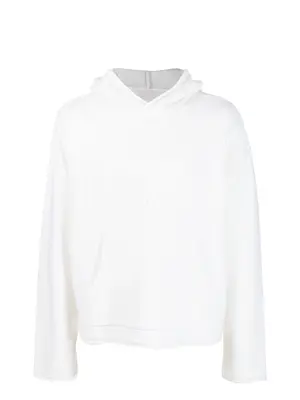 MAISON MARGIELA Number-motif Knitted Hoodie - White