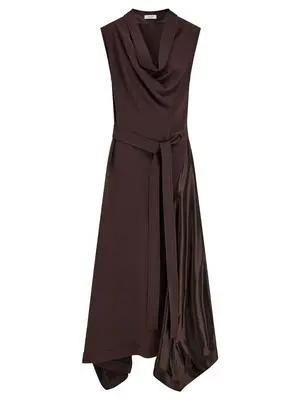 FERRAGAMO Asymmetric Dress - Brown