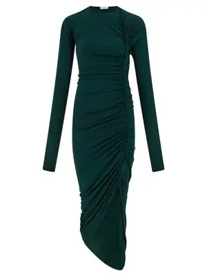 FERRAGAMO Asymmetric Dress - Green