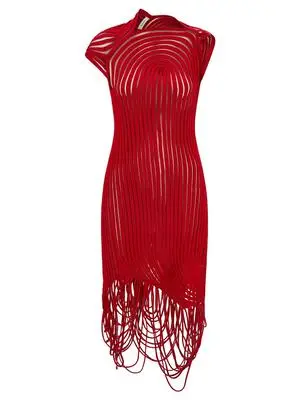 FERRAGAMO Asymmetric Dress - Red