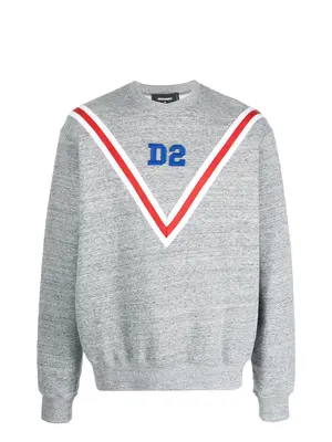 Dsquared2 Logo-embroidered Sweatshirt - Grey