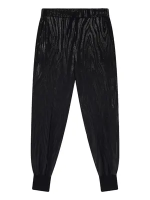 Stella McCartney Wood-grain Effect Trousers - Black