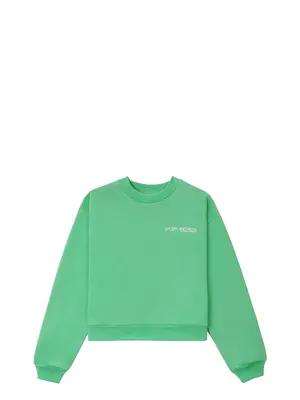 SPORTY & RICH Kelly Logo-print Jumper - Green