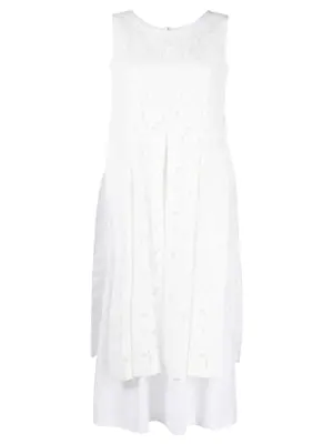 COMME DES GARÇONS Comme Des Garçons Lace-Overlay Midi Dress