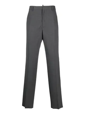 Dsquared2 Logo-plaque Tailored Trousers - Grey
