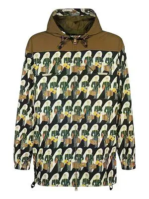 Gucci Porter-print Zip-up Jacket - Black