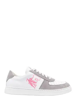 Etro Pegaso Leather Sneakers - Grey