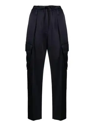 Brunello Cucinelli Cropped Tailored Cargo Trousers - Blue