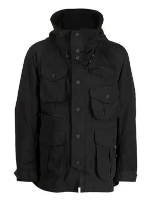 WHITE MOUNTAINEERING Cargo Hooded Jacket - Black