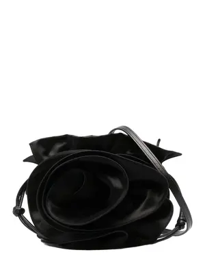 MAGDA BUTRYM Magda Butrym Satin Flower Bucket Bag