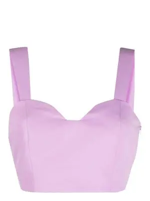 Sachin & Babi Darcy Sleeveless Crop Top - Purple