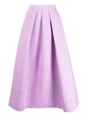 Sachin & Babi Leighton Pleated Midi Skirt - Purple