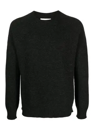 JIL SANDER Fine-knit Wool-cashmere Jumper - Grey