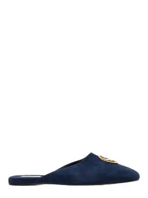Bally San Fernando Suede Slippers Blue